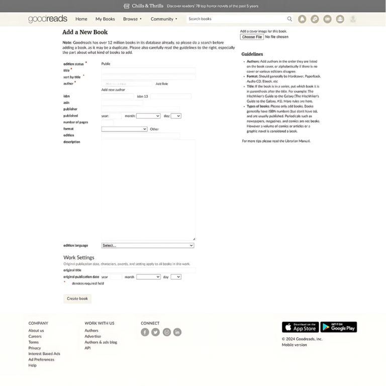 How to List Your Book on Goodreads: A Complete Guide - The Book Inspectors